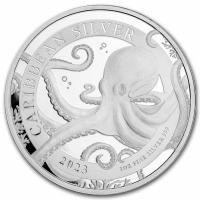 Barbados - 1 Dollar Karibischer Octopus 2023 - 1 Oz Silber im Online ...