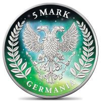 Germania Mint - 5 Mark Frozen Germania 2019 - 1 Oz Silber Rhodium im ...