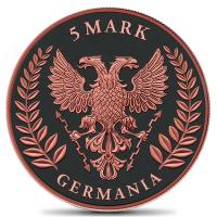 Germania Mint - 5 Mark Moldavite Meteorite Germania 2019 - 1 Oz Silber ...