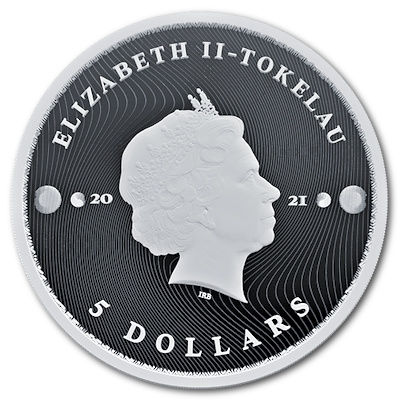 Tokelau - 5 NZD Equilibrium PROOF 2021 - 1 Oz Silber PP