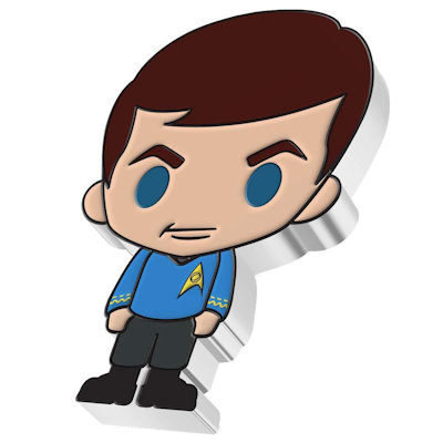 Niue - 2 NZD Chibi Star Trek (3.) Dr. McCoy(TM) 2022 - 1 Oz Silber
