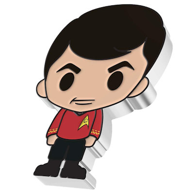 Niue - 2 NZD Chibi Star Trek (4.) M. Scott(TM) 2022 - 1 Oz Silber