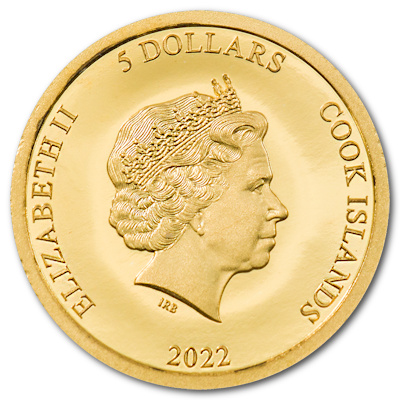 Cook Island - 5 CID Titanic 2022 - 0,5g Gold