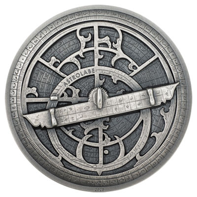 Cook Island - 10 CID Historic Instruments - Astrolabe (1.) 2023 - 2 Oz ...