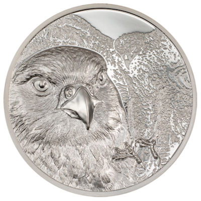 Mongolei - 500 Togrog Mongolian Falcon - 1 Oz Silber PP Ultra High Relief