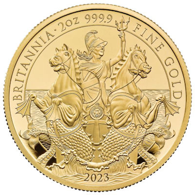 Großbritannien - 200 GBP Britannia 2023 - 2 Oz Gold PP
