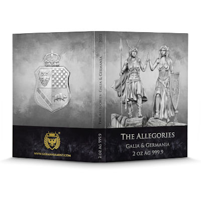 Germania Mint - 10 Mark Galia & Germania 2023 - 2 Oz Silber