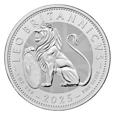 Großbritannien - 2 GBP British Lion 2025 - 1 Oz Silber BU